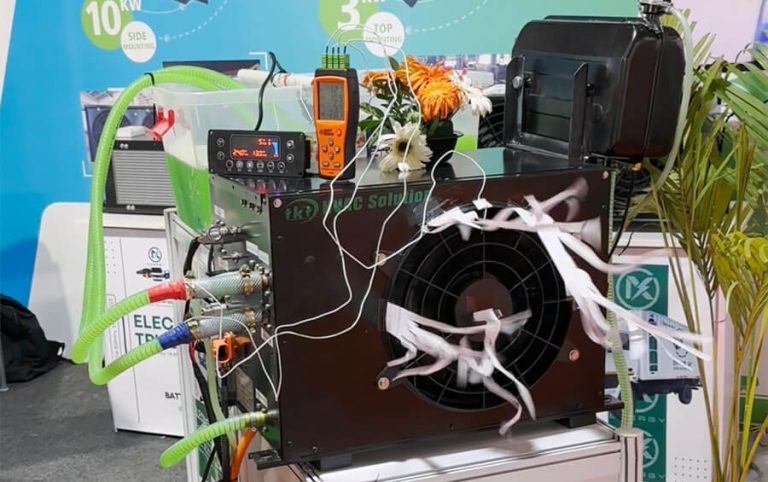 Battery Liquid Cooling System on Display and in Action at the Show