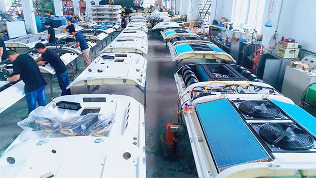 Mini Bus Air Conditioner Video: Plant and Test